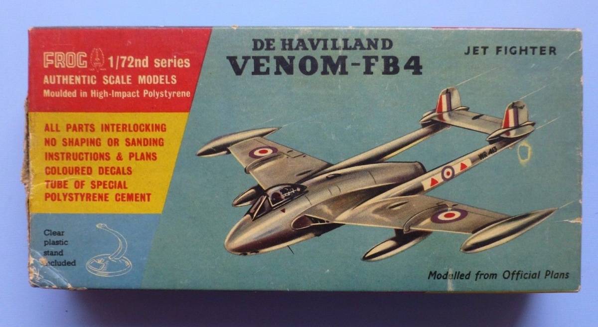 De Havilland “Venom” FB.4 — FROG — Ретро-Модели.Ру
